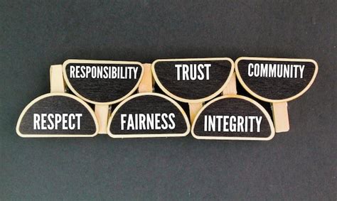 Premium Photo What Are The 6 Values Of Life Respect As A Value Responsibility Fairness Trust