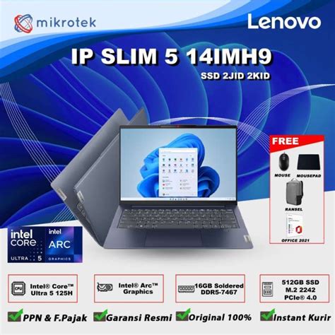 Jual Lenovo Ideapad Slim Imh Ultra H Gb Arc Ssd Jid Kid Di Seller Mikrotek
