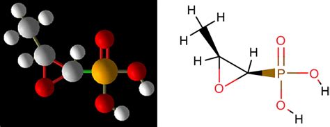 Chemical Structure Of Fosfomycin Note The Empirical Formula Of The