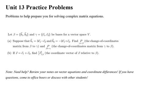 Solved Hello I Need Finding Matrices For These Problems On Chegg