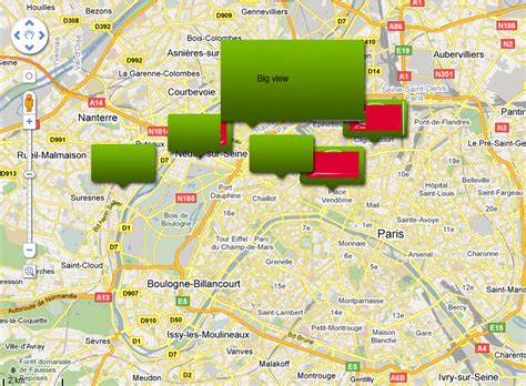 Css Personalize The Google Maps Badge Stack Overflow