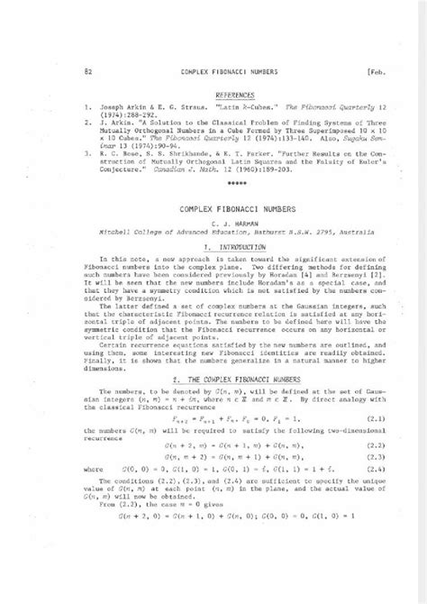 pdf complex fibonacci numbers dokumen tips