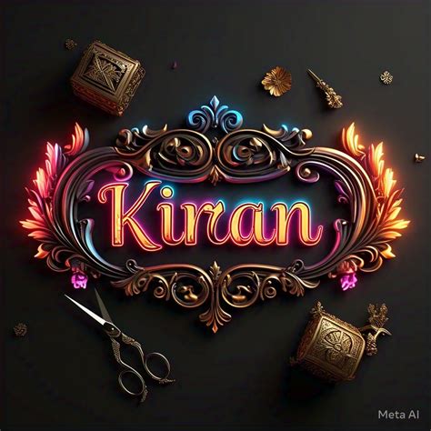 Stylish Kiran Name Logo 🖋️💯🔥 In 2025 Fancy Fonts Wallpaper Image