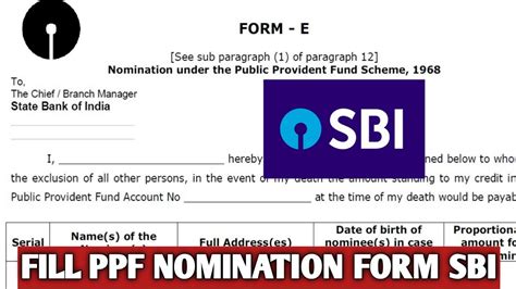 Ppf Extension Form Sbi Online At Leta Tabor Blog