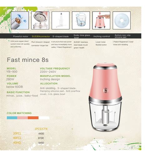 Portable And Efficient Mini Multifunction Food Processor Assembled With