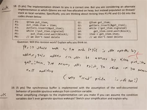 Question 18 19 Shown Below Is An Implementation Of
