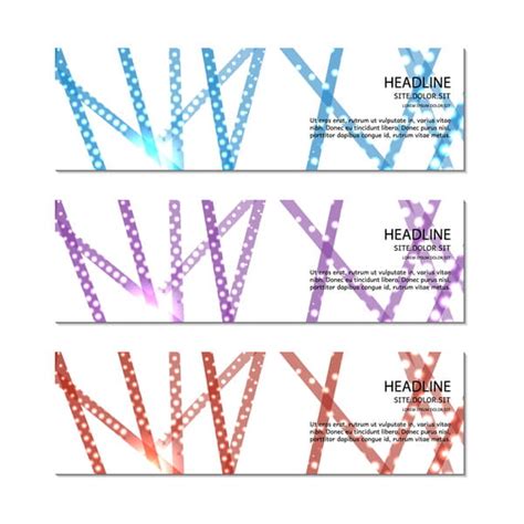 추상적 인 현대 배너 서식 파일 벡터 Eps Uidownload