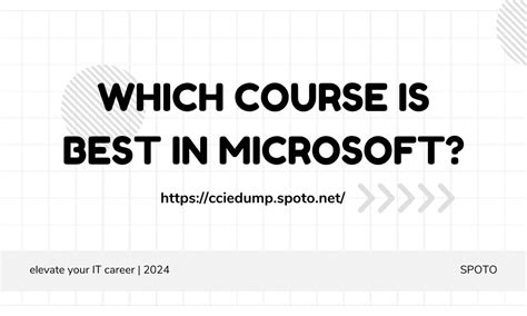Which Course Is Best In Microsoft