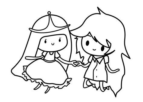 Marceline The Vampire Queen Coloring Pages