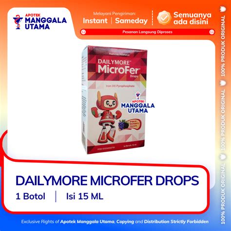 Jual Dailymore Microfer Drops 15 Ml Shopee Indonesia