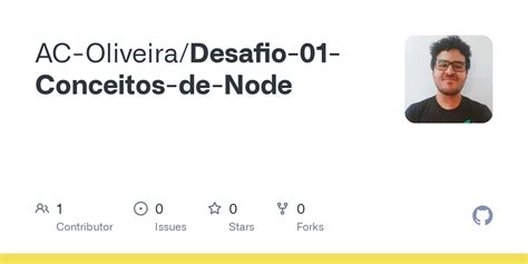 GitHub AC Oliveira Desafio Conceitos De Node