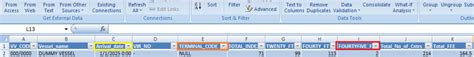 Sql Server Error In The Column Alignment In The Excel Sheet While