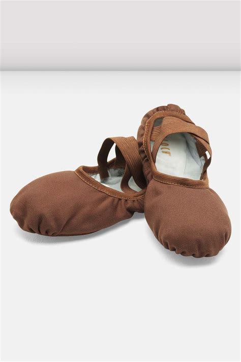 Mens Performa Stretch Canvas Ballet Shoes Cocoa Canvas Ballet Shoes