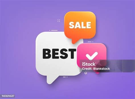 최고의 프로모션 태그 특별 행사 판매 기호입니다 3d 버블 채팅 배너입니다 벡터 3차원 형태에 대한 스톡 벡터 아트 및 기타 이미지 3차원 형태 Best