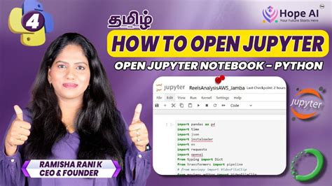 How To Open Jupyter NoteBook Python In Tamil YouTube
