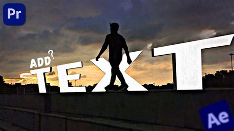 How To Add TEXT Behind OBJECTS In Premiere Pro YouTube