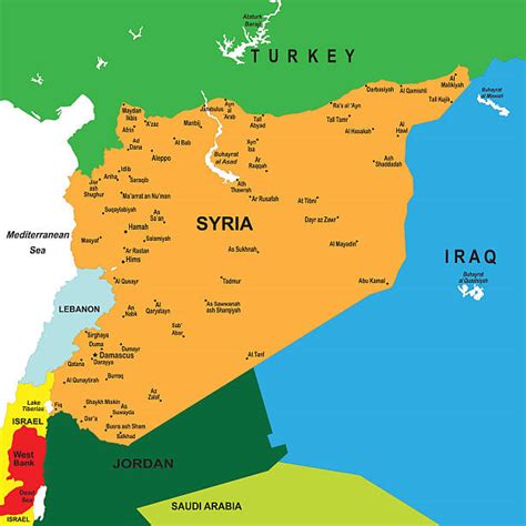 660 Map Of Lebanon And Syria Stock Illustrations Royalty Free Vector