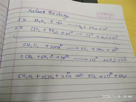 SET E Reaction Is Balance If X H O Y CO Y ClO OH Cl ZO H O
