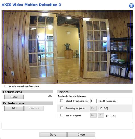 axis applications videomotiondetection3 settings avtech
