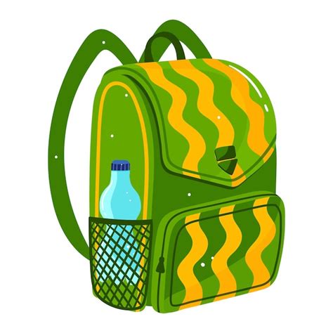 Premium Vector Backpack Luggage Sac Student School Accessories