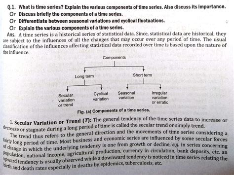 B Com 1st Year Analysis Of Time Series Long Notes
