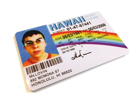 Mclovin Superbad Plastic Id Card Film Novelty Prop Ebay