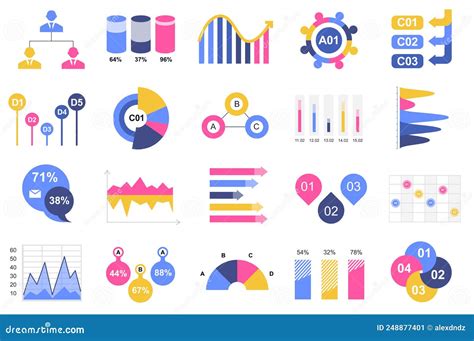 Set Of Infographic Elements Data Visualization Vector Design Template
