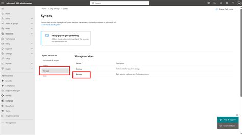 Enable Microsoft 365 Backups