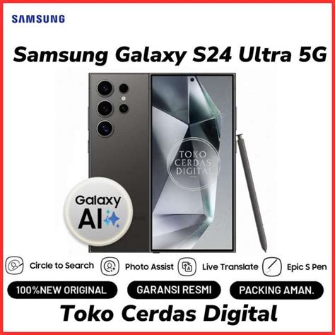 Jual SAMSUNG Galaxy S24 Ultra 5G 12 1TB Garansi Resmi 12 Bulan Di Seller Toko Cerdas Digital
