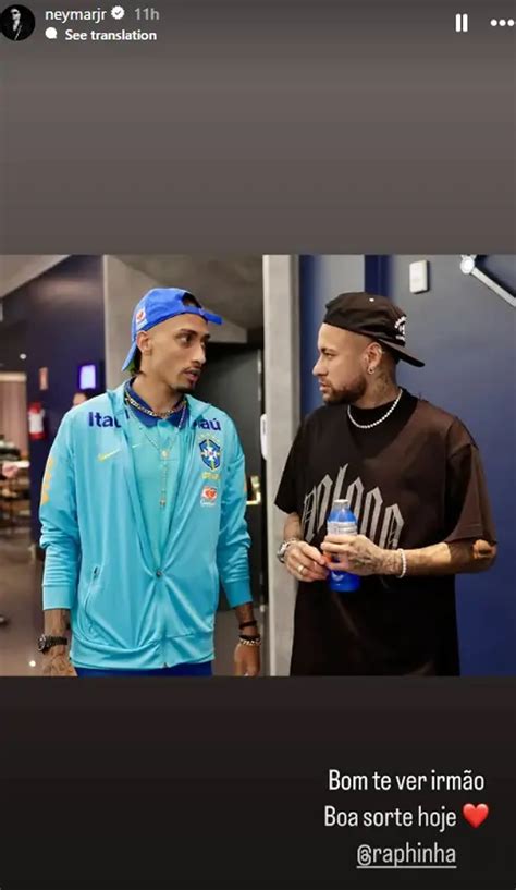 Raphinha Shares Sweet Moment With Neymar Before Helping Brazil To World