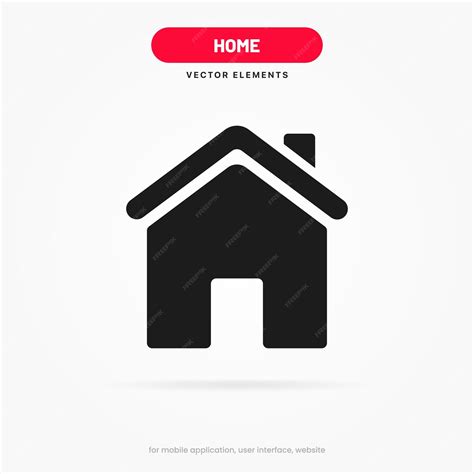 3d 홈 홈페이지 기본 메인 페이지 집 아이콘 엠블럼 기호 Ui Ux 모바일 앱 Websi 기호 프리미엄 벡터