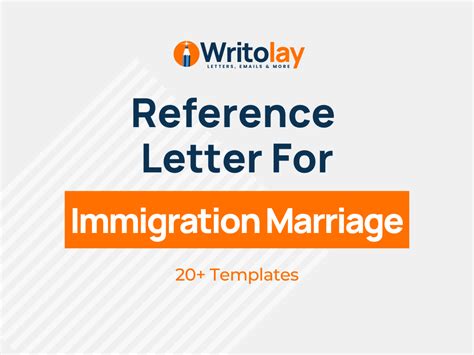 Immigration Marriage Reference Letter Templates Writolay