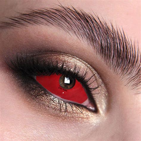 Red And Black Sclera Contacts