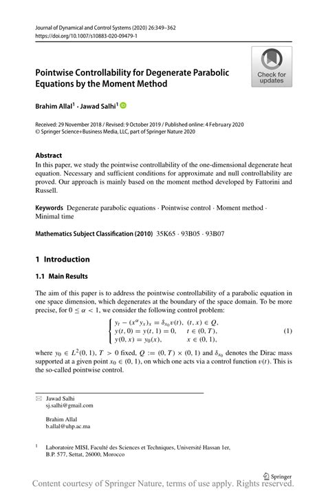 Pointwise Controllability For Degenerate Parabolic Equations By The Moment Method Request Pdf
