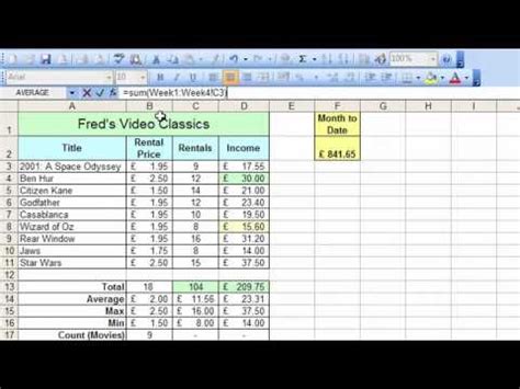 Microsoft Excel Tutorial For Beginners Worksheets Pt Sum Across Worksheets Artofit