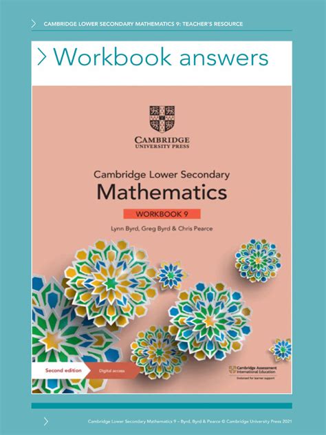 Cambridge Lower Secondary Maths Workbook 9 Answers Pdf Rational
