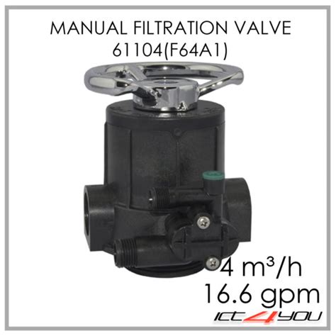 manual multiport softener valve runxin 61104 f64a1 4 m³ h parts and