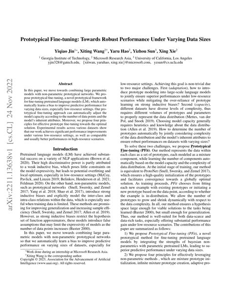 Pdf Prototypical Fine Tuning Towards Robust Performance Under