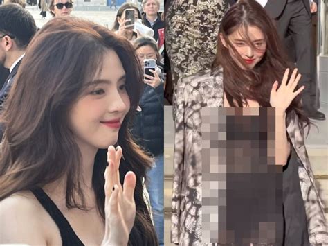 Nampak Pakaian Dalamnya” Penampilan Seksi Han Sohee Di Paris Jadi