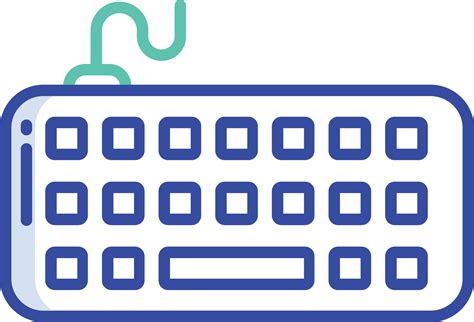Keyboard Outline Color Illustration Vector Art At Vecteezy
