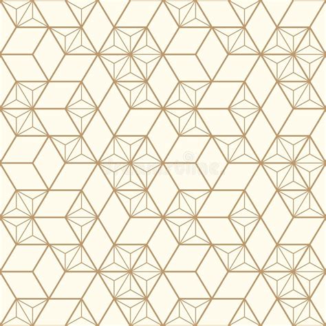 Japanese Hexagon Star Vector Seamless Pattern Stock Vector