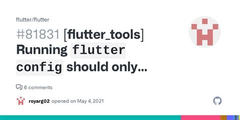 Fluttertools Running `flutter Config` Should Only Show Configured Settings · Issue 81831