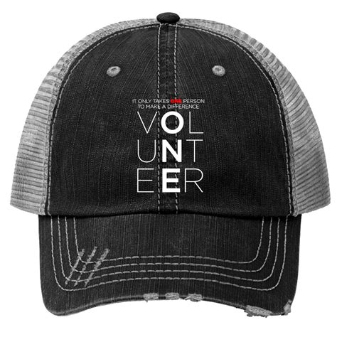 Volunteer Make A Difference Volunteering Trucker Hats