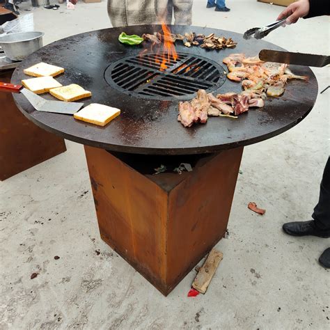Wood Burning Fire Pitbbq Grill At Luca Barrow Blog