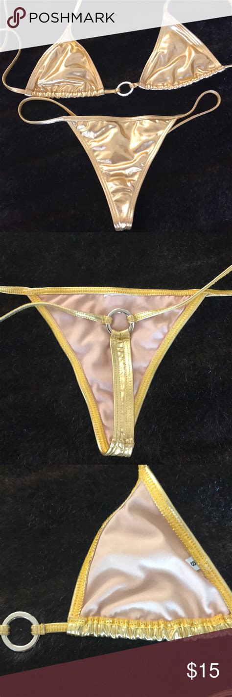 Gold Thong Bikini Set G String Thong Bikinis Bikini Boss The Best