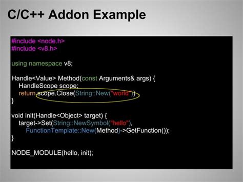 how to write node js module