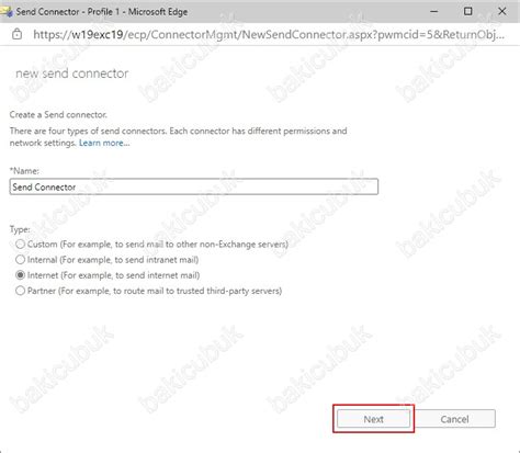 Microsoft Exchange Server 2019 Send Connector Yapılandırması Baki ÇUBUK