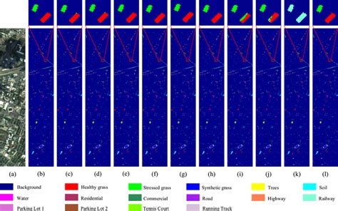Classification Maps Of All Methods On Houston 2013 Dataset A False