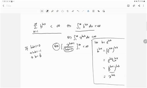 SOLVED Find all positive values of b for which the series Σn 1 b lnn converges