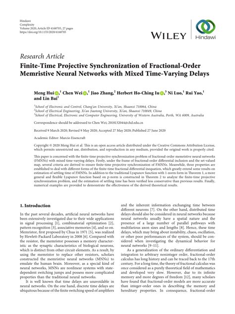 pdf finite time projective synchronization of fractional order